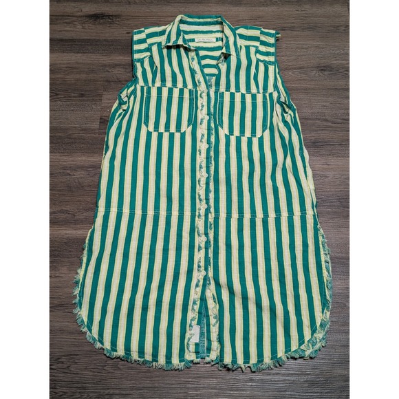 We The Free | Tops | We The Free Striped Half Moon Dress Tunic Frayed ...
